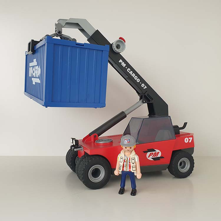 Playmobil 5256 Grote heftruck voor containers – Playmodok